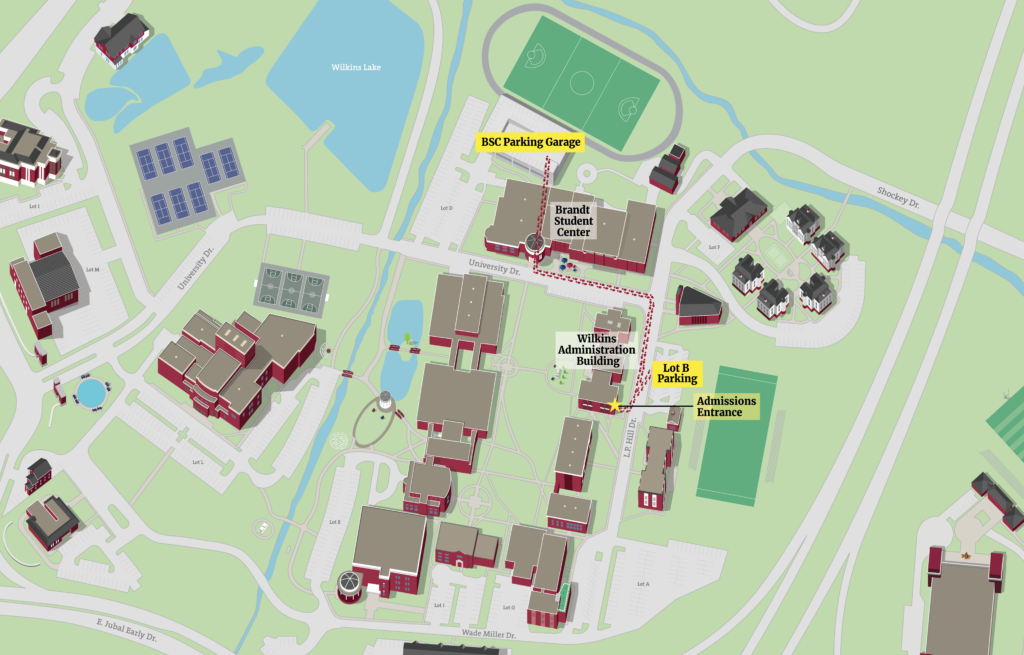 Directions to the Office of Admissions - Admissions